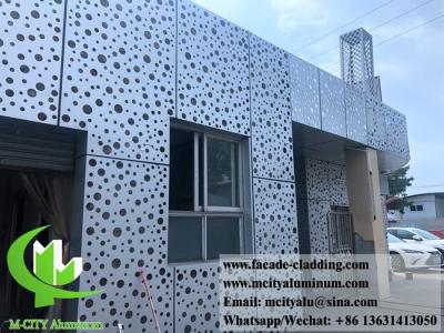 China Powder Coated Perforated Aluminum Panel for Facade Cladding with Customizable RAL Colors and 1.5mm to 10mm Thickness for sale
