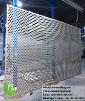 China CNC Perforated Aluminum Facade Panel with PVDF Paint and Custom RAL Colors for Exterior Cladding for sale