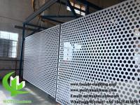 China Powder Coated Perforated Aluminum Facade Panel with Custom RAL Colors and 1000x2400mm Size for Architectural Cladding for sale