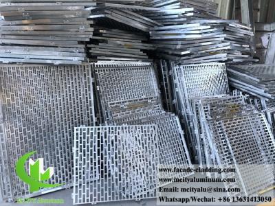 China 3mm Powder Coated Perforated Aluminum Panel for Facade Cladding in Custom RAL Colors for sale