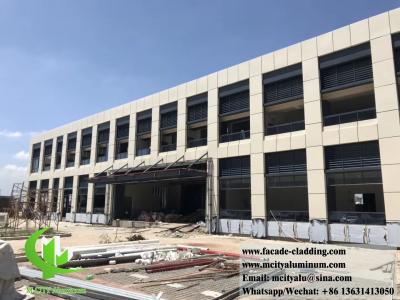 China 3mm Thickness PVDF Finish Aluminum Cladding Panel with Customizable Perforation for Metal Wall Facade for sale