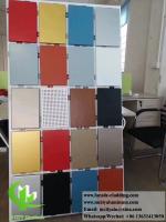 China 3mm Powder Coated Aluminum Facade Cladding Panel with Customizable RAL Colors for Curtain Wall for sale