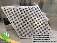 China Powder Coated Perforated Aluminum Facade 1200x2000mm Anti Rust Decorative Screen for sale