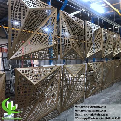 China Customized 3D Perforated Aluminum Panel for Building Facade with Powder Coated Finish in 1000x2000mm Size for sale