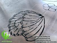 China CNC Carved Aluminum Decorative Panel with Powder Coated Finish in 1200x2400mm for Architectural Facade for sale