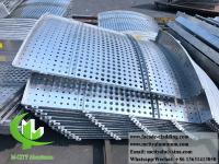 China Powder Coated Perforated Aluminum Facade Panel with Customizable Patterns in 3003 Aluminum Alloy for sale