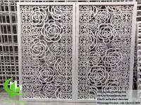 China Powder Coated Laser Cut Aluminum Screen and Facade Panel with Customizable RAL Colors for sale