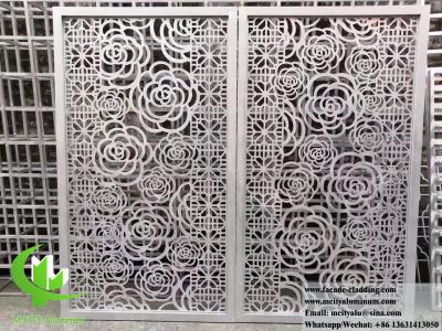 China Powder Coated Laser Cut Aluminum Screen and Facade Panel with Customizable RAL Colors for sale