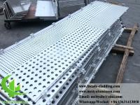 China 4mm Powder Coated Perforated Aluminum Panel for Facade Cladding with Custom RAL Colors for sale