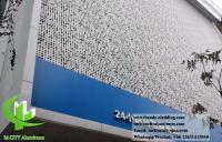 China Powder Coated Perforated Aluminum Facade with Custom RAL Colors and Laser Cutting Technology for sale