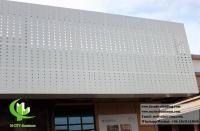 China Powder Coated Perforated Aluminum Panel with Custom RAL Colors and Laser Cutting Technology for Facade Cladding for sale
