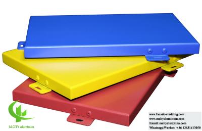 China Powder Coated 3mm Thickness Aluminum Cladding Panel with Customizable RAL Colors for sale