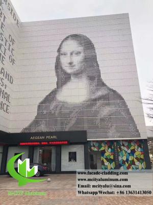 China Powder Coated Perforated Aluminum Facade Panel with Custom RAL Colors and 1.5-10mm Thickness for sale