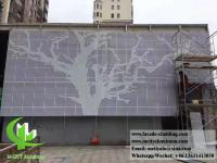 China Powder Coated Perforated Aluminum Facade with Customizable RAL Colors and Laser Cutting Technology for sale
