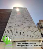 China 2mm Perforated Powder Coated Aluminum Wall Cladding for Facade and Decoration Projects for sale