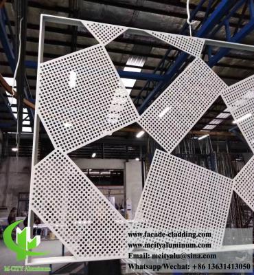 China Custom RAL Colors Perforated Aluminum Facade Panel with 1mm to 6mm Thickness and CNC Laser Cutting for sale