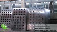 China Powder Coated Perforated Aluminum Facade Panel with Custom RAL Colors and Laser Cut Designs for sale