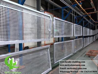 China Anti-rust Powder Coated Perforated Aluminum Sheet with Customizable Patterns for Facade Cladding for sale