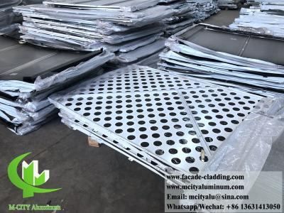 China Anti-rust Powder Coated Aluminum Cladding Panel with Customizable Patterns for Perforated Metal Facade for sale