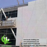 China Powder Coated Perforated Aluminum Facade with Customizable Patterns in 1000x2000mm Size for sale