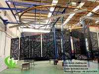 China Powder Coated Laser Cut Aluminum Panel with Custom RAL Colors for Facade Cladding in 1000x2000mm Standard Size for sale