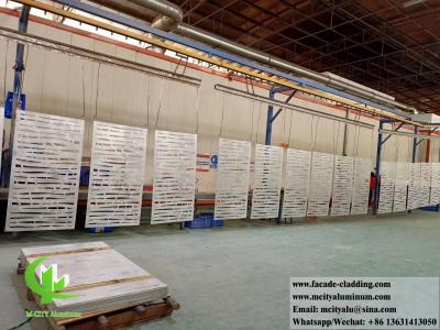 China Powder Coated Laser Cut Aluminum Panel with Custom RAL Colors and 1000x2000mm Size for Facade Cladding for sale