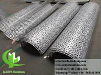 China Laser Cut Design Aluminum Column Covers with Powder Coated Finish and Customizable RAL Colors for sale