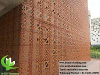 China Powder Coated Perforated Metal Cladding with Customizable Patterns and 2mm Thickness for Building Facades for sale
