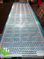 China Powder Coated Perforated Aluminum Screen 1200x2400mm with Customizable Patterns for Facade and Cladding for sale