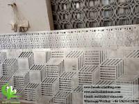 China Powder Coated Laser Cut Perforated Aluminum Facade Panel 1200x2400mm for Building Cladding for sale