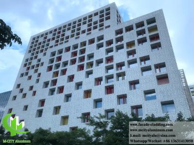China PVDF Coated Anti-Rust Perforated Metal Facade Aluminum Wall Cladding with Customizable Designs for sale