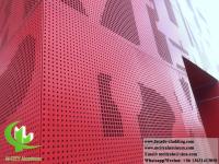 China Powder Coated Perforated Aluminum Facade Panel with Customizable Patterns in 1000x2000mm Size for sale