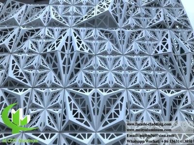 China 3D Shape Powder Coated Perforated Aluminum Cladding Panel for Facade Decoration for sale