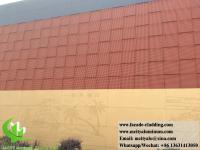 China Powder Coated Perforated Aluminum Facade Panel with Customizable RAL Colors and CNC Laser Cut Design for sale