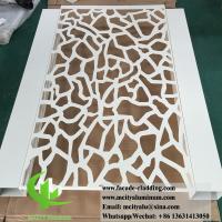 China Decorative Metal Screen Aluminum Screen with Laser Cut Design Powder Coated and Customizable Patterns for sale
