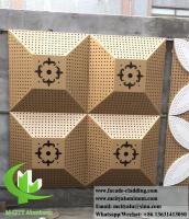 China Customized Design 3D Aluminum Facade Panel with Powder Coated Finish in 1000x2000mm Size for sale