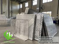 China 3mm Thick Powder Coated Perforated Aluminum Facade Panel with Customizable Size for Building Cladding for sale