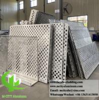 China 3mm Thick Powder Coated Perforated Aluminum Sheet with Custom CNC Cutting for Facade Cladding for sale