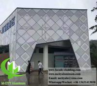 China Powder Coated Perforated Aluminum Facade with Custom Design and 2.5mm Thickness for External Wall Cladding for sale