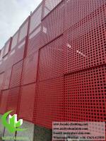 China Powder Coated Perforated Aluminum Panel with Custom CNC Cutting and RAL Color Options for Facade Cladding for sale