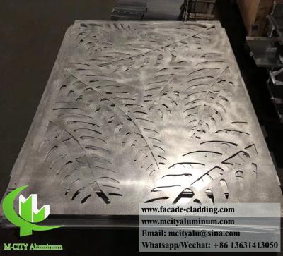 China CNC Carved Anti Rust Powder Coated Aluminum Cladding Panel for Solid Wall Facade for sale