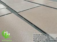 China Stone Color 3mm Thickness Powder Coated Aluminum Cladding Panel for Durable Facade and Exterior Wall for sale