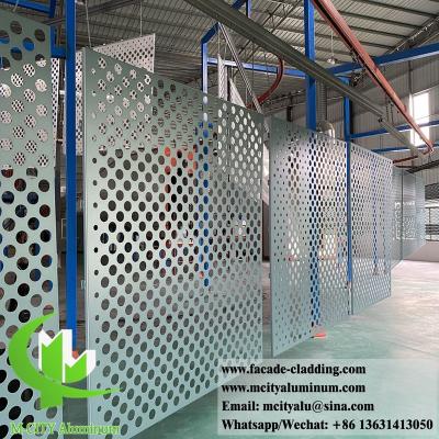 China Customized Size Powder Coated CNC Laser Cutting Aluminum Cladding Panel for Decorative Perforated Aluminum Facade for sale