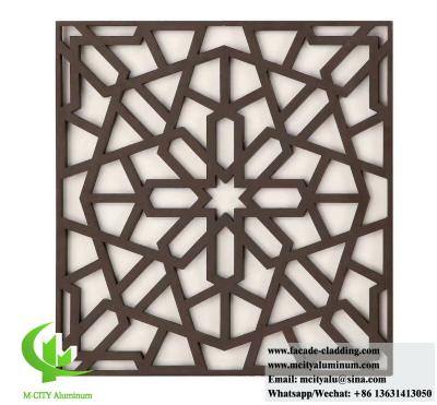 China Customizable Designs Powder Coated Aluminum Screen Metal Screen Laser Cut Panel 1000x2000mm for sale