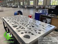 China Powder Coated Perforated Aluminum Facade with Custom CNC Cutting and Any RAL Color for Decorative Screen for sale