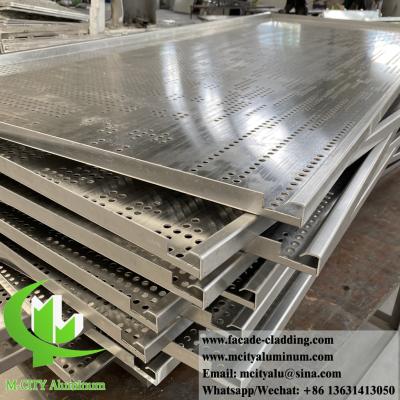 China 2mm PVDF Coated Perforated Aluminum Facade Panel with Custom CNC Perforation for Decorative Cladding for sale
