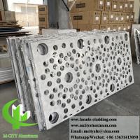 China Powder Coated Perforated Aluminum Sheet with Custom RAL Colors in 1000x2000mm Size for Decorative Facade for sale