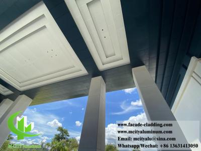 China Powder Coated Solid Aluminum Wall Cladding with Customizable RAL Colors and Perforated Design for Facade Decoration for sale