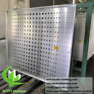 China Powder Coated Perforated Aluminum Facade Panel with Customizable RAL Colors and 3mm Thickness for Cladding for sale