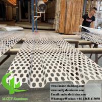China Hexagon Shape Powder Coated Perforated Aluminum Panel with Customizable Design for Facade and Cladding for sale